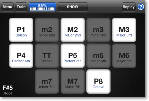 Right Note Ear Trainer - Manual - Interval